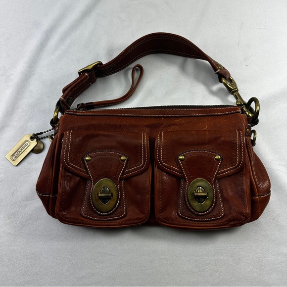 Coach | Bags | Coach Brown Shoulder Purse Bag Legacy 65th Anniversary ...